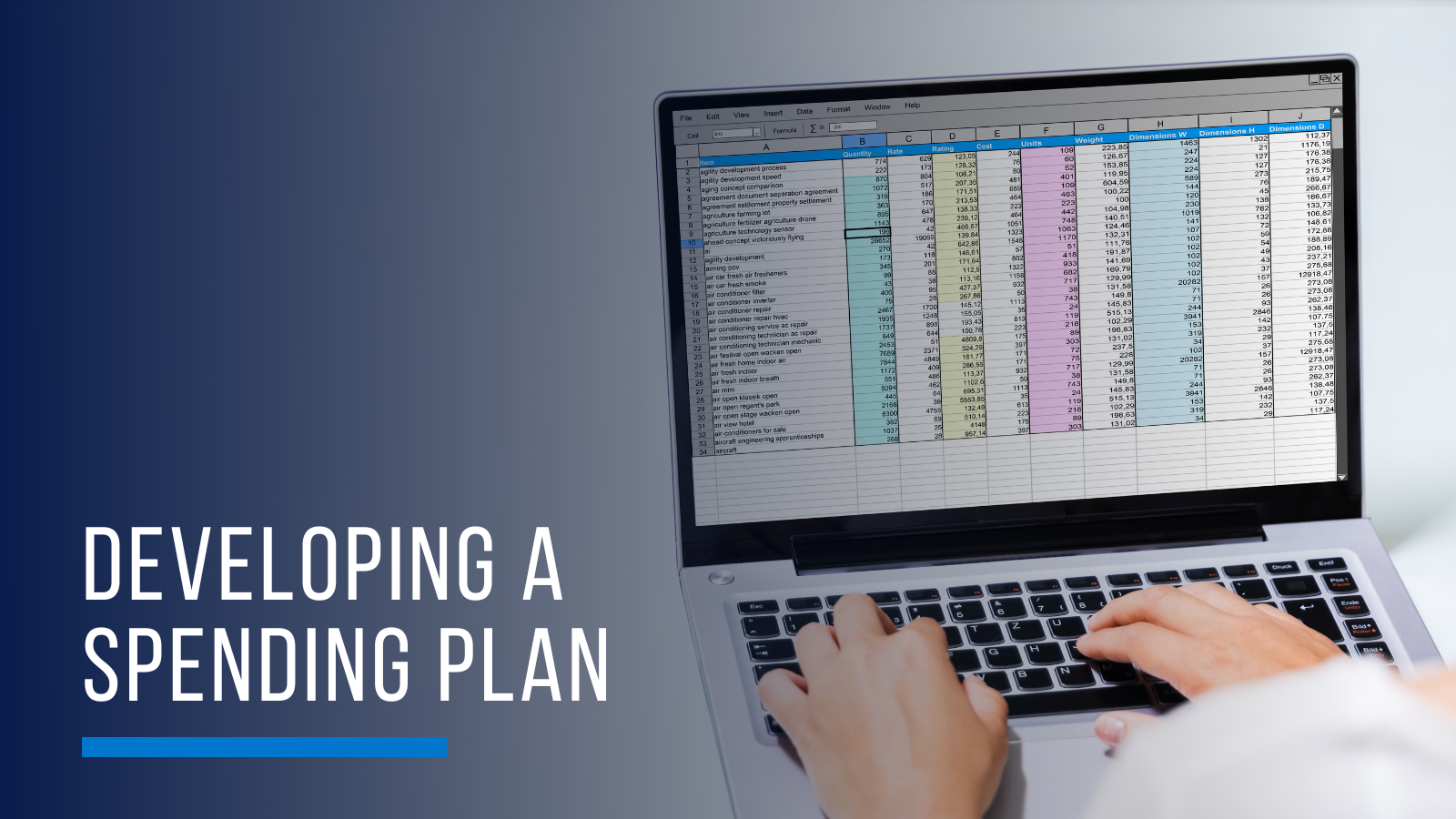 Developing a Spending Plan | Neville Associates